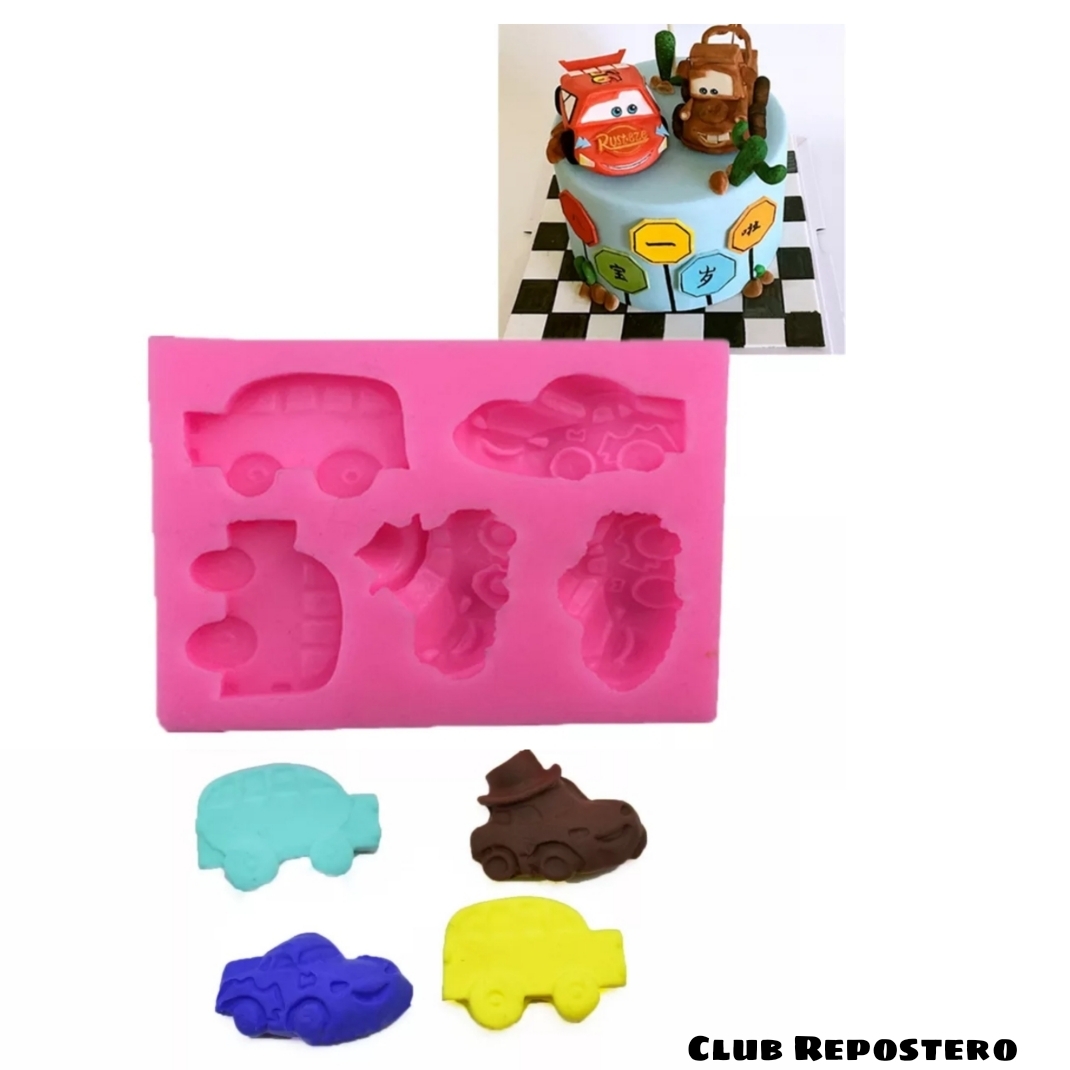 Molde Fondant cars rayo macqueen - Club Repostero