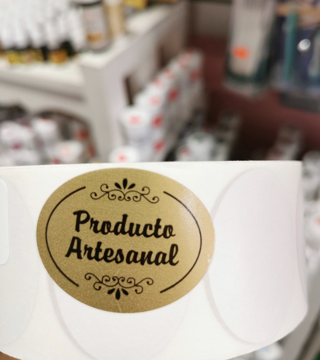 Stickers producto artesanal 50 un - Club Repostero