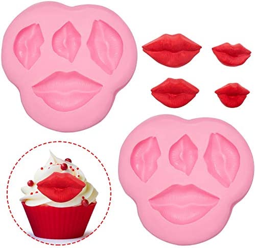 Molde Fondant silicona labios besos - Club Repostero