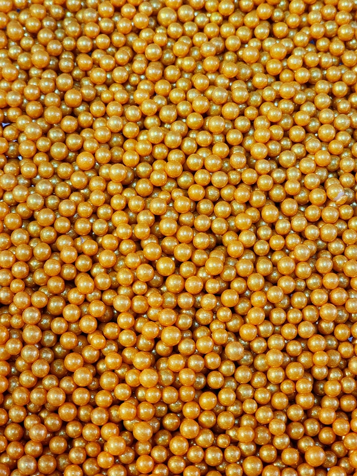 Perla dorada mediana 30 gr - Club Repostero