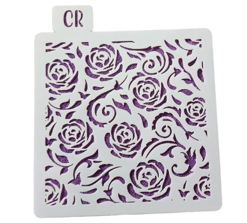 Stencil rosas y diseños - Club Repostero